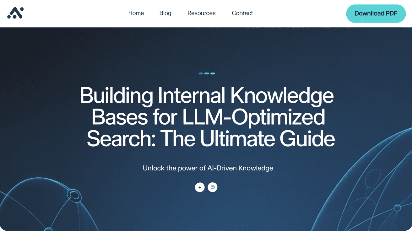 Building Internal Knowledge Bases for LLM-Optimized Search: The ...