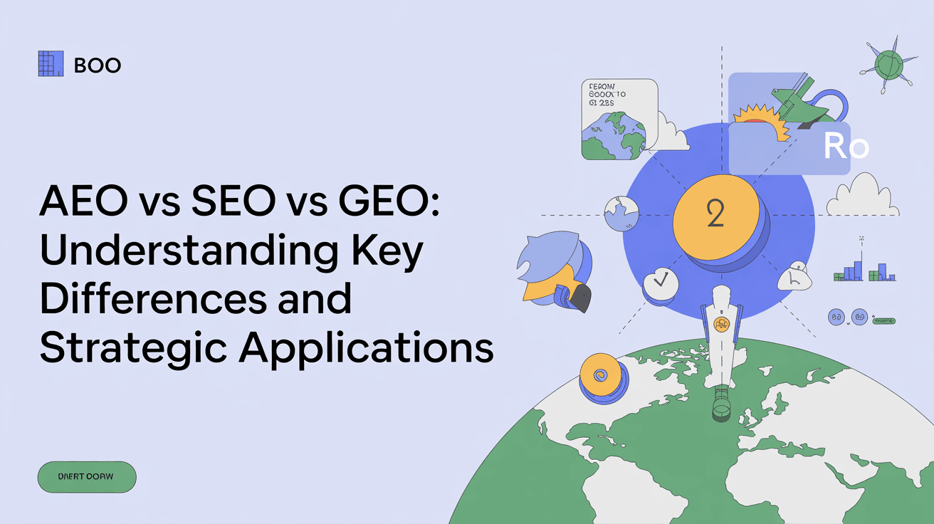 AEO vs SEO vs GEO: Understanding Key Differences and Strategic Applications